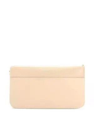 Saint Laurent Classic Monogram Phone Holder Leather Crossbody Bag - Neutrals