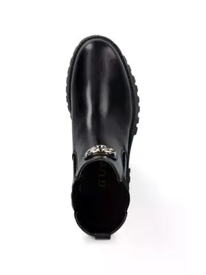 Guess Logo-plaque Lug-sole Ankle Boots