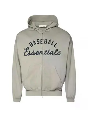 Fear Of God Mlb Full Zip Sport Hoodie - Grey