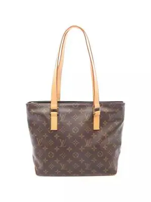 LOUIS VUITTON 2005 Monogram Cabas Piano Tote Bag - Brown