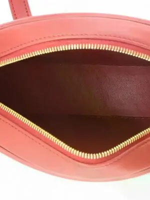 Celine Triomphe Oval Leather Mini Cross Body Bag - Pink