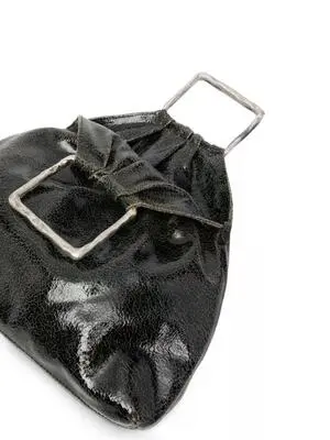 AUTENTICA 504 Crinkled-effect Frame Pouch