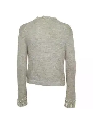 Maje Pearl-embellished Cardigan