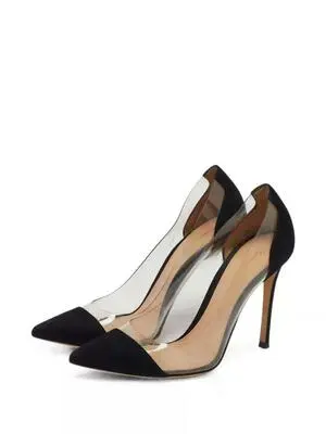 GIANVITO ROSSI Plexi Pointed-toe Pumps