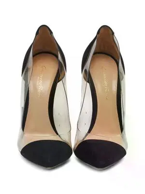 GIANVITO ROSSI Plexi Pointed-toe Pumps
