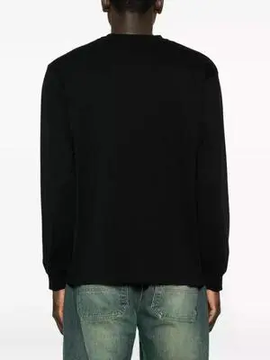 Aries Long-sleeve Slogan-print T-shirt