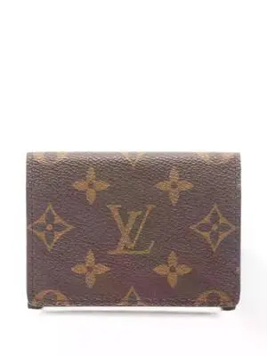 LOUIS VUITTON 2001 Monogram Card Case - Brown