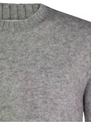 PIACENZA CASHMERE 1733 Mélange-effect Long-sleeve Sweater