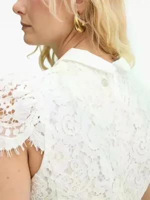 SILVIAN HEACH Belted Lace Mini Dress