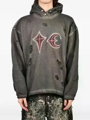 THUG CLUB Rock Distressed Hoodie