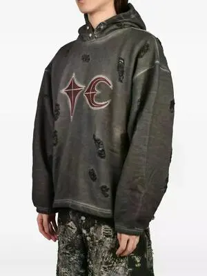 THUG CLUB Rock Distressed Hoodie