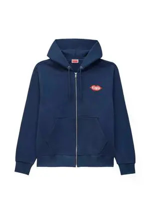 Kenzo Loves Embroidered Zip-up Hoodie