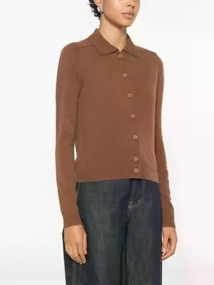 I BLUES Button-up Collared Cardigan