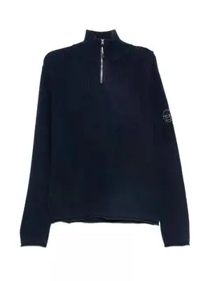 MURPHY&NYE Ribbed-knit Quarter-zip Sweater