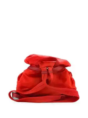 Prada Double Pocket Buckle Tessuto Medium Backpack