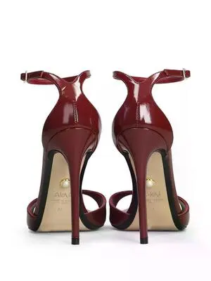 ALEVI MILANO Patent-finish Ankle-strap Sandals