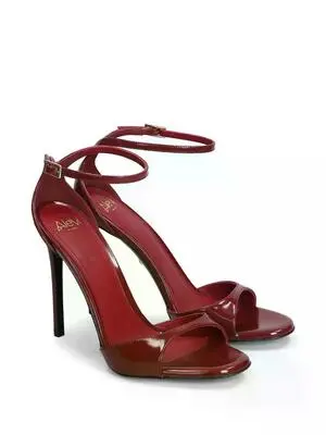 ALEVI MILANO Patent-finish Ankle-strap Sandals