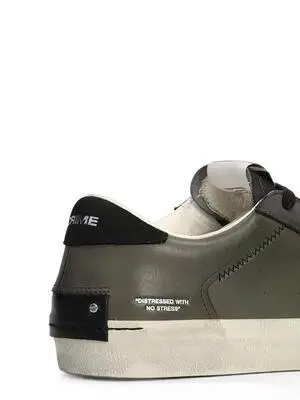CRIME LONDON Distressed-effect Panelled Sneakers