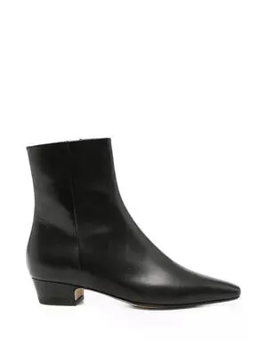 AeydĒ Pointed-toe Leather Boots - Black
