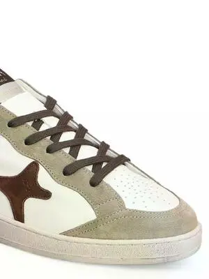 AMA-BRAND Star-patch Panelled Sneakers