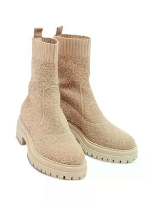 GIANVITO ROSSI Martis Ribbed Combat Boots