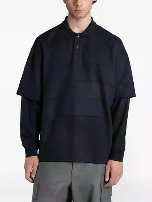 DARKPARK Zack Layered-sleeve Panelled Polo Shirt