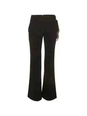 Elisabetta Franchi Crêpe Lace-up Trousers