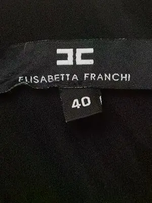 Elisabetta Franchi Crêpe Lace-up Trousers