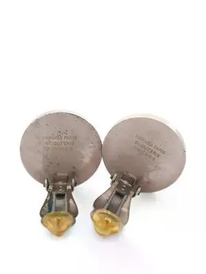 Hermès Sellier Round Earrings