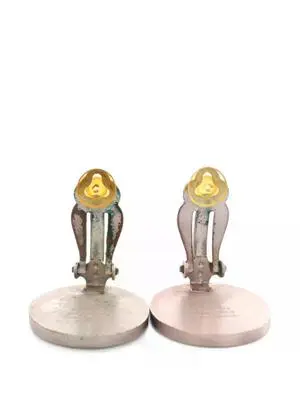 Hermès Sellier Round Earrings