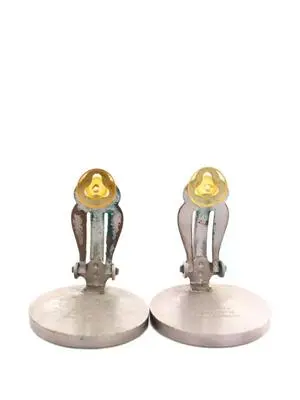 Hermès Sellier Round Earrings