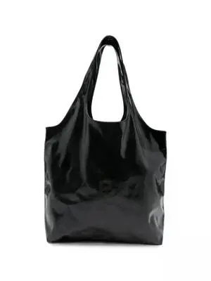 A.p.c. Logo-print Patent-finish Tote Bag