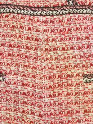 Maje Pleated Tweed Mini Dress