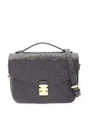 LOUIS VUITTON 2021 Mm Metis Monogram Empreinte Shoulder Bag - Black