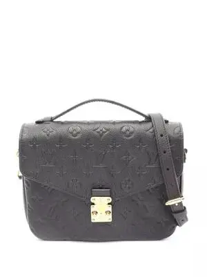 LOUIS VUITTON Mm Metis Monogram Empreinte Shoulder Bag - Black