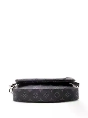 LOUIS VUITTON Reverse Monogram Eclipse Canvas Trio Messenger Bag - Black