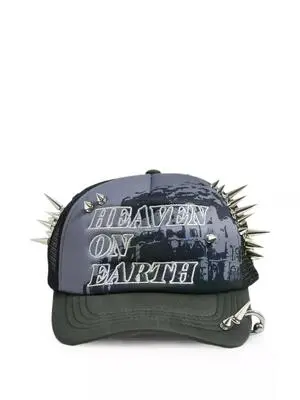 EREHWON The Dystopia Stud-embellished Trucker Cap - Black