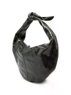 AUTENTICA 504 Cracked-effect Knotted Shoulder Bag