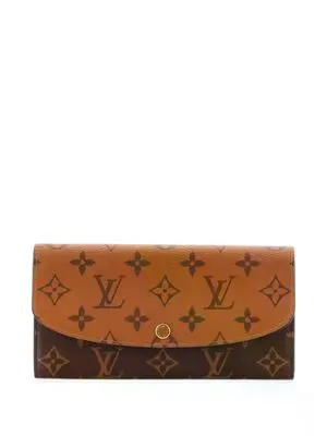 LOUIS VUITTON Emilie Wallet Reverse Monogram Canvas Small Wallets - Brown