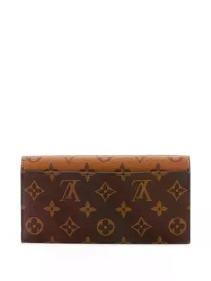 LOUIS VUITTON Emilie Wallet Reverse Monogram Canvas Small Wallets - Brown
