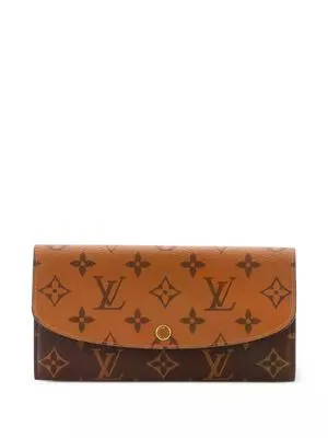 LOUIS VUITTON Emilie Wallet Reverse Monogram Canvas Small Wallets