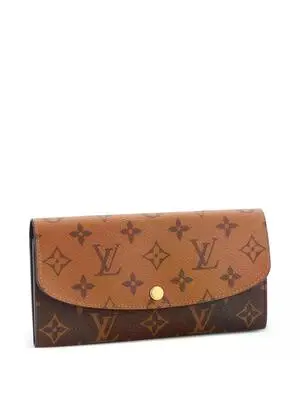 LOUIS VUITTON Emilie Wallet Reverse Monogram Canvas Small Wallets