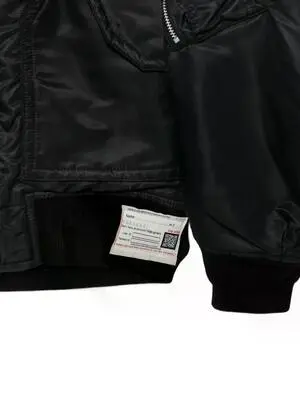Mihara Yasuhiro Ruched Zip-up Bomber Jacket