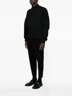 CFCL Ribbed-knit Zip-up Cardigan