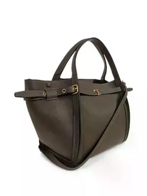 TOD'S T Signature Shopping Bag In Leather Small - Brown