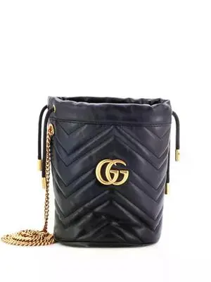 Gucci Gg Marmont Matelasse Leather Mini Bucket Bag