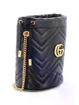 Gucci Gg Marmont Matelasse Leather Mini Bucket Bag