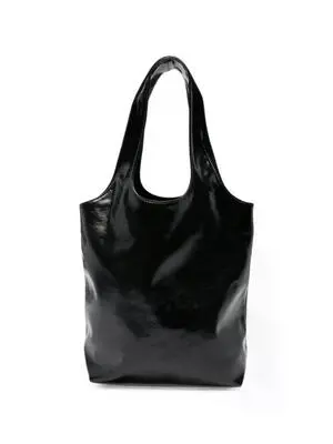 A.p.c. Logo-print Patent-finish Tote Bag