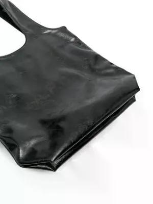 A.p.c. Logo-print Patent-finish Tote Bag
