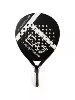 EA7 Logo-print Paddle Racket